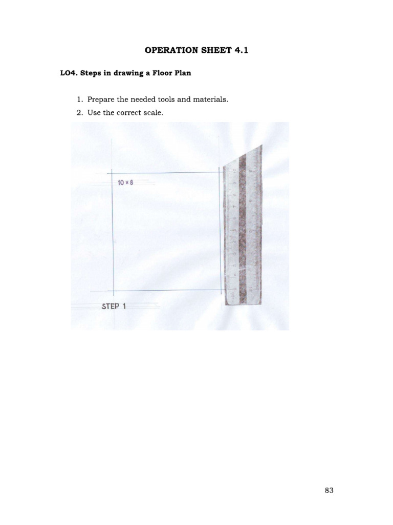 Steps In Drawing Floor Plan Pdf