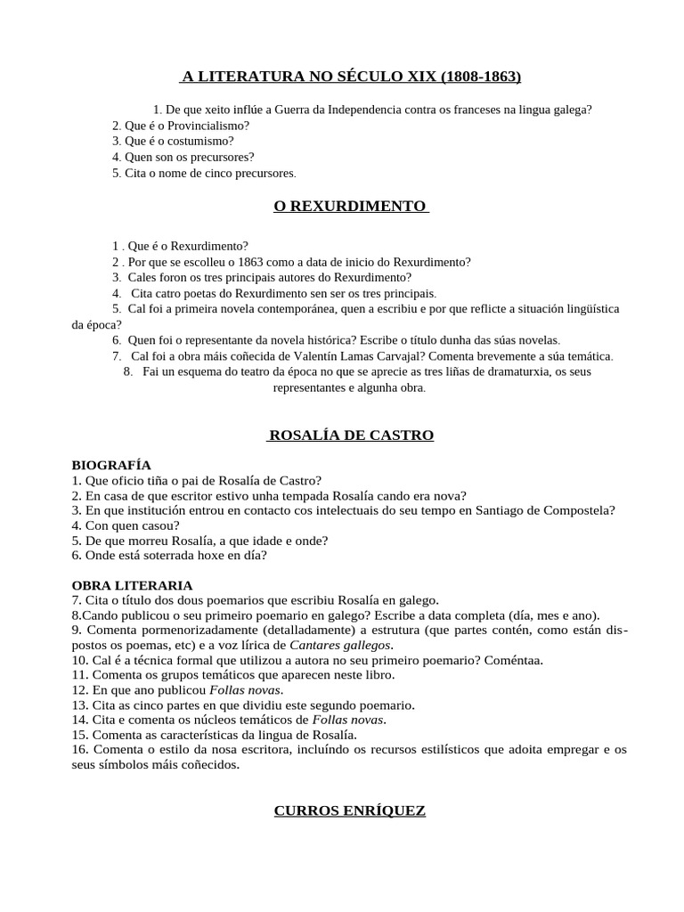 Literatura 3 Aval. | PDF