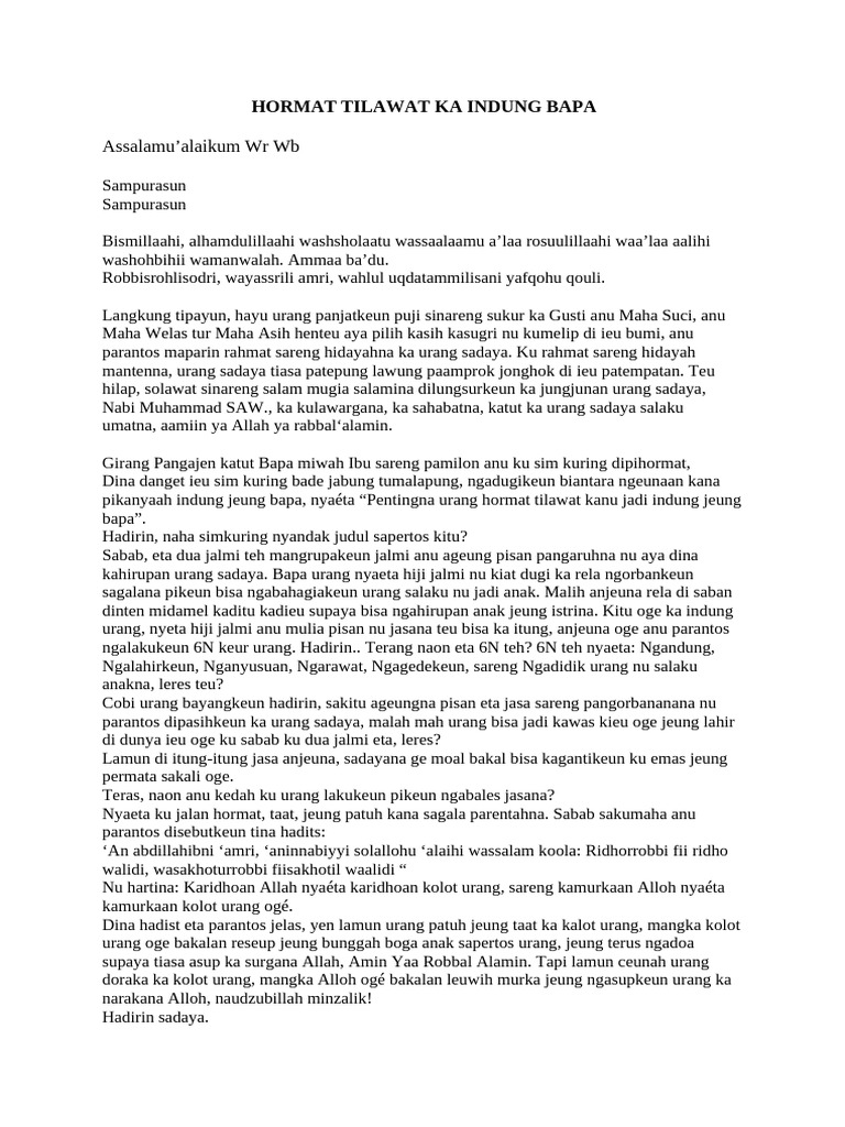 Biantara Basa Sunda 2024-2025 | PDF