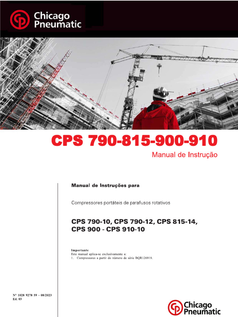 Manual - Compressor CPS 910-10 | PDF