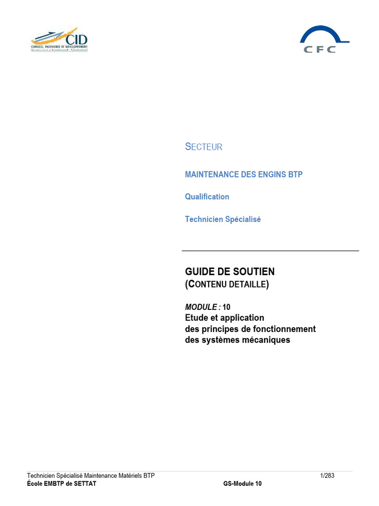 Formation Technicien Maintenance BTP | PDF | Pédagogie | Apprentissage
