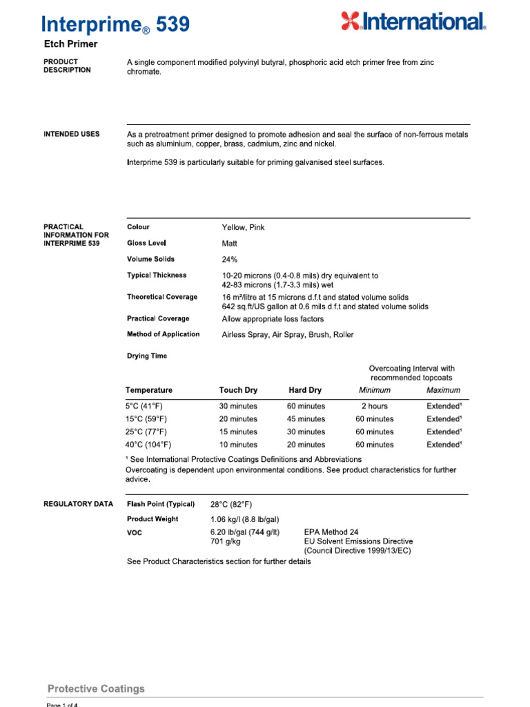 Interprime® 539 | PDF