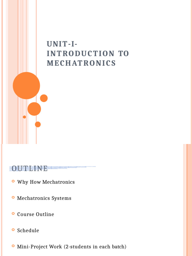 Mechatronics & Automation (ME4101) - 1 - 1723630072366 | PDF | Actuator | Mechatronics