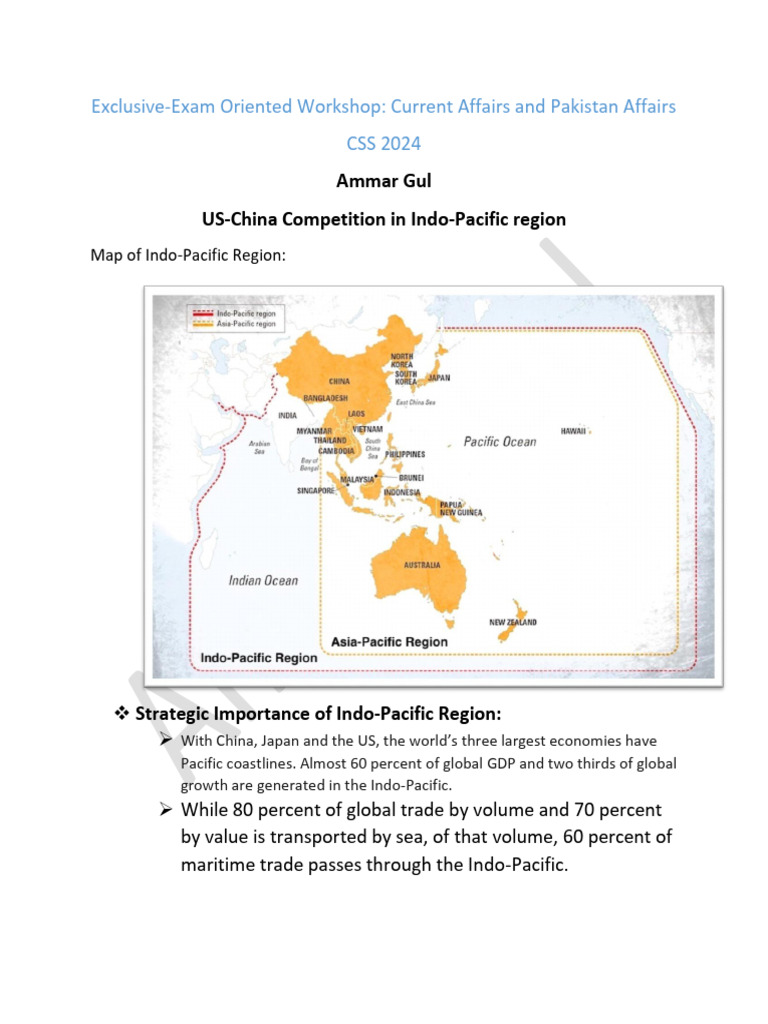 11.A Indo-Pacific Competition | PDF | Global Politics | International ...