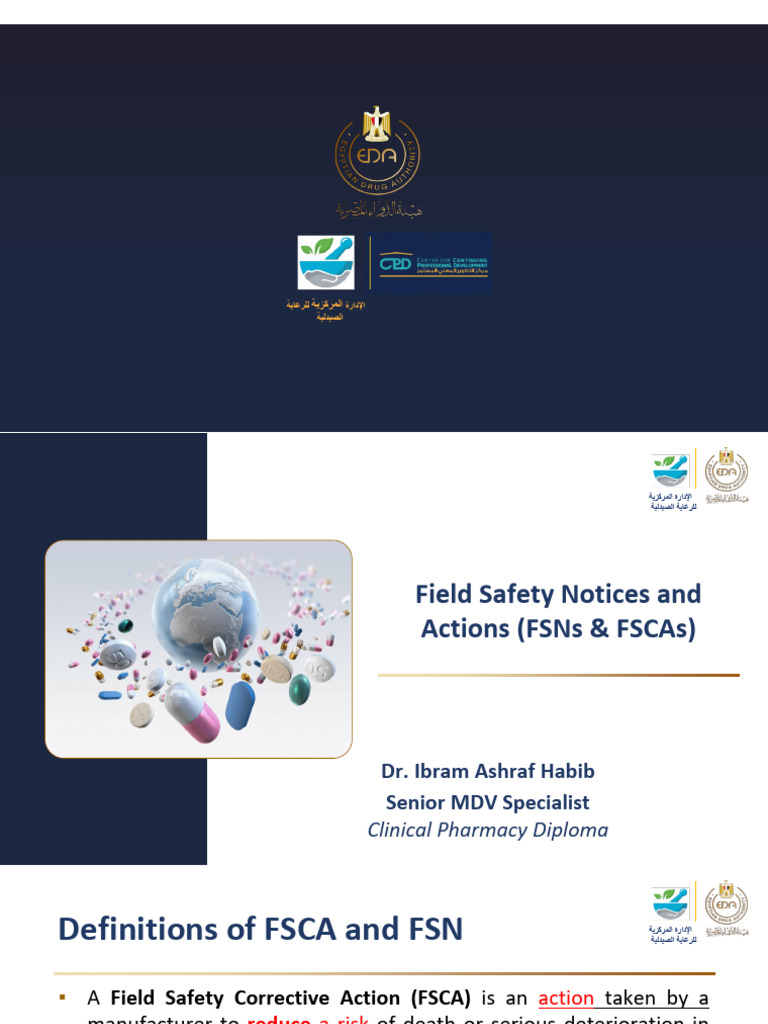 FSNs and FSCAs: Guidelines Overview | PDF | Medical Device | Risk