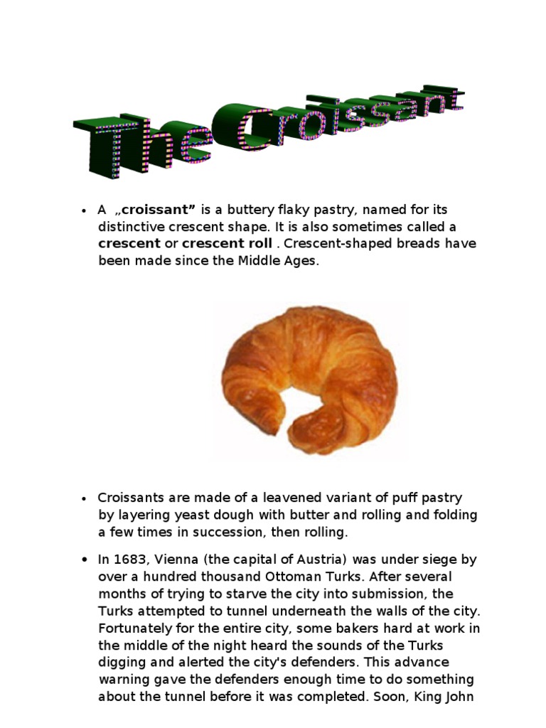 Croissant | PDF | Baking | Foods