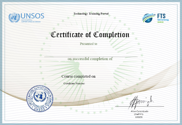 Certificate Joint Ops Centre | PDF