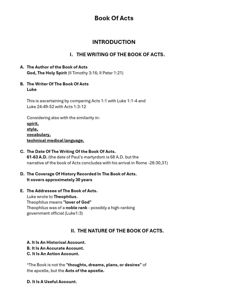 Book of Acts | PDF | Acts Of The Apostles | Jesus