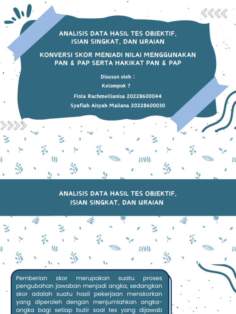 Konversi Skor Menjadi Nilai Menggunakan Pan Dan Pap | PDF | Metode & Bahan Ajar