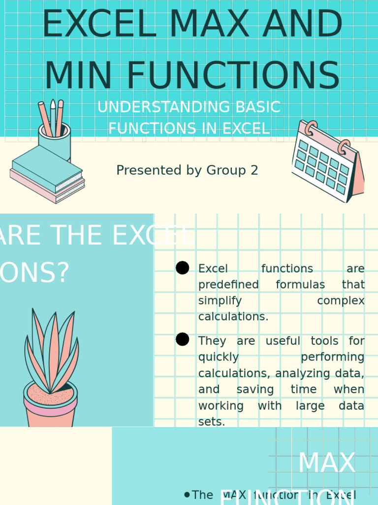 Excel MAX & MIN Functions Guide | PDF