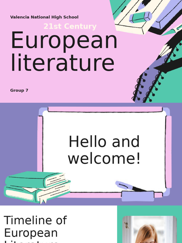 Pink Green and Violet School Supplies Class Syllabus Education ...