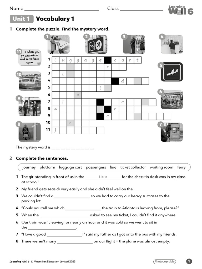 LW TRC6 Vocabulary U01 | PDF