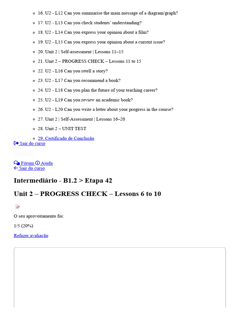 Unit 2 Progress Check: Lessons 11-20 | PDF | Teachers | Learning