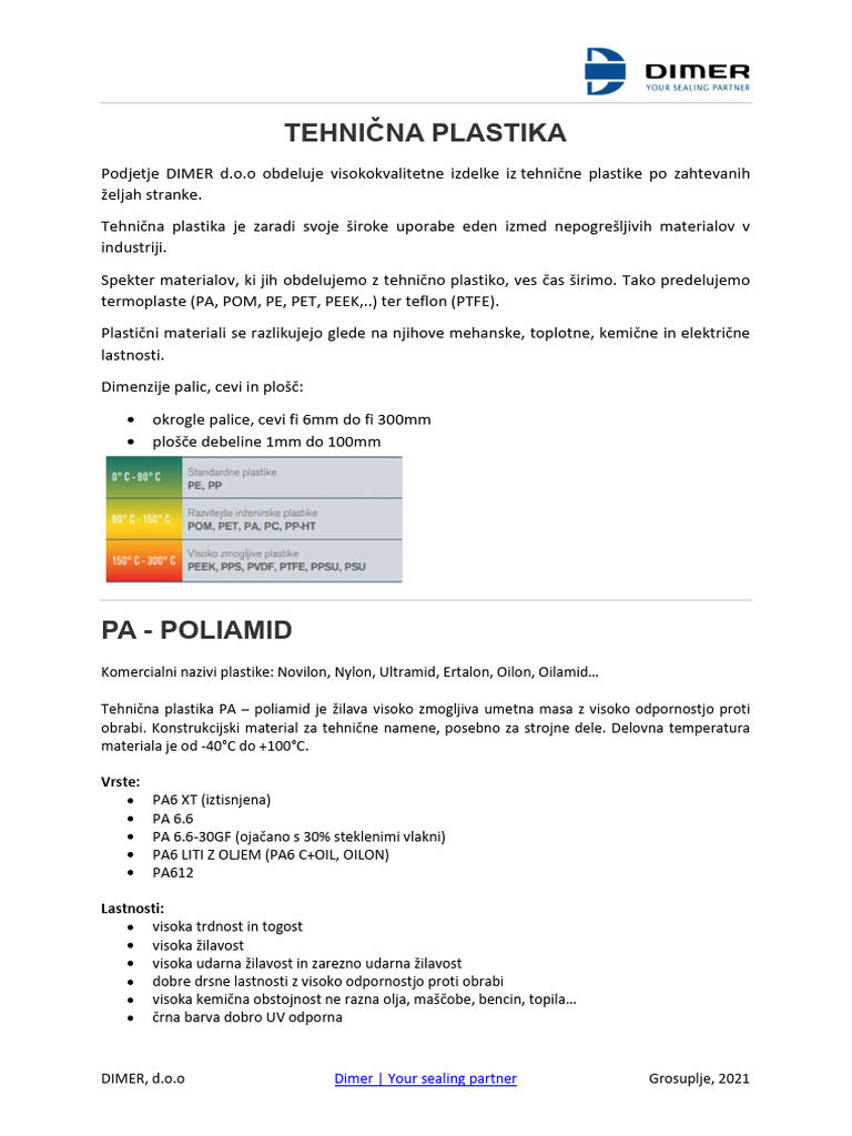 Tehnična Plastika | PDF