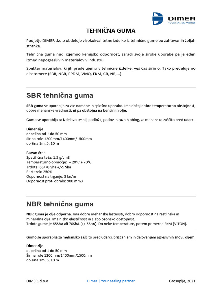 Tehnična Guma | PDF
