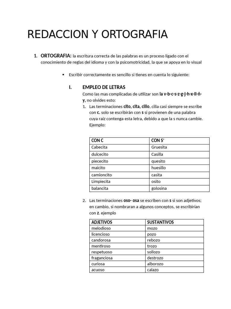 Redaccion y Ortografia | PDF | Ortografía | Lingüística