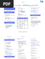 Salt Cfa Level 2 Formulasheet 2024 | PDF | Errors And Residuals | Regression Analysis