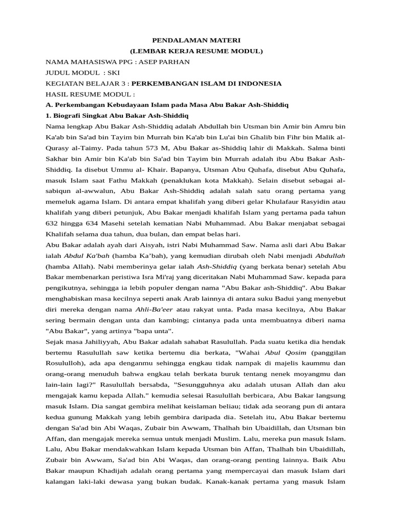 Resume Modul Ski KB 3 | PDF