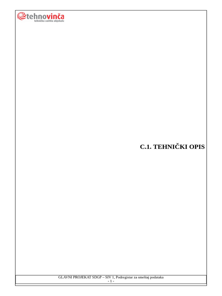 C.1. Tehnicki Opis | PDF