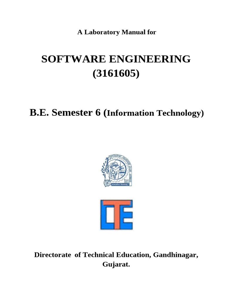 Software Engineering Lab Manual 3161605 | PDF | Software Testing ...