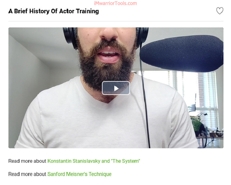 02-A Brief History of Actor Training | PDF