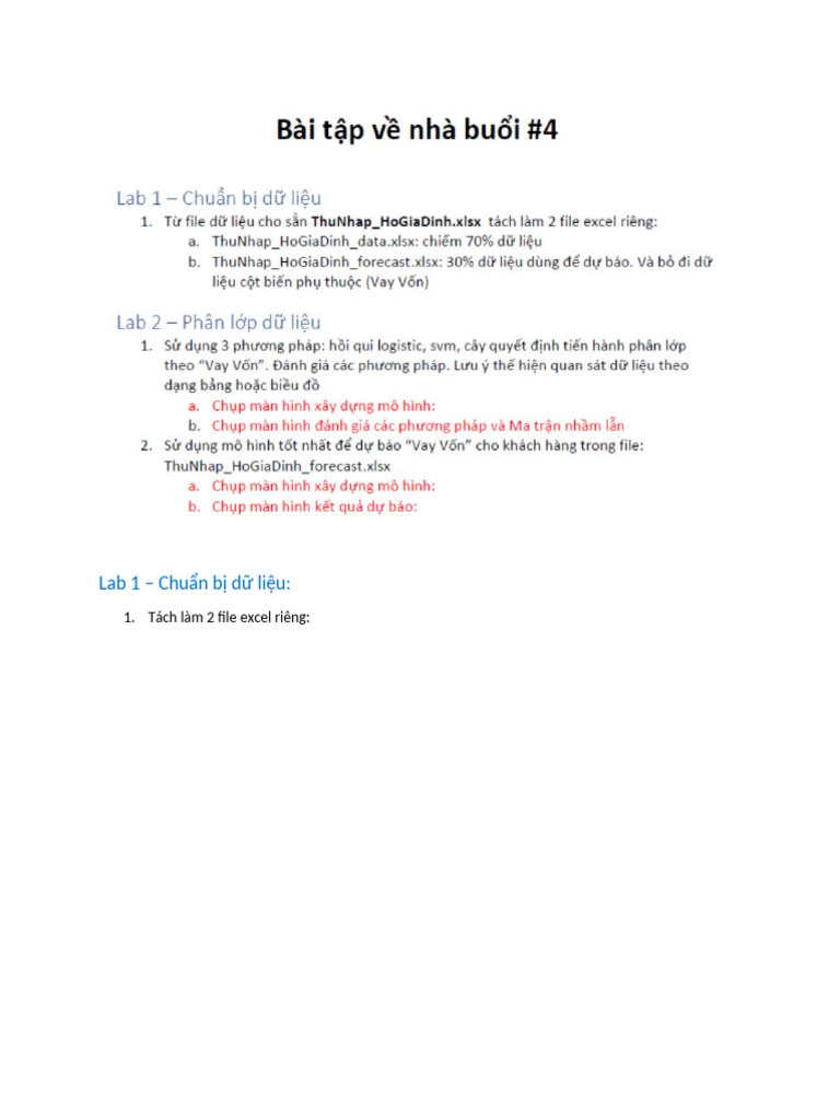 Bt.b4 Phân Lớp Dữ Liệu | PDF