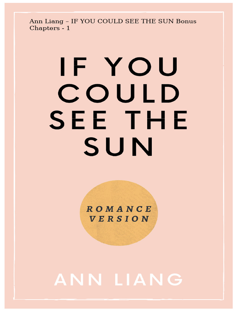 THE KING AND THE GHOST - If You Could See The Sun - Bonus Chapter | PDF