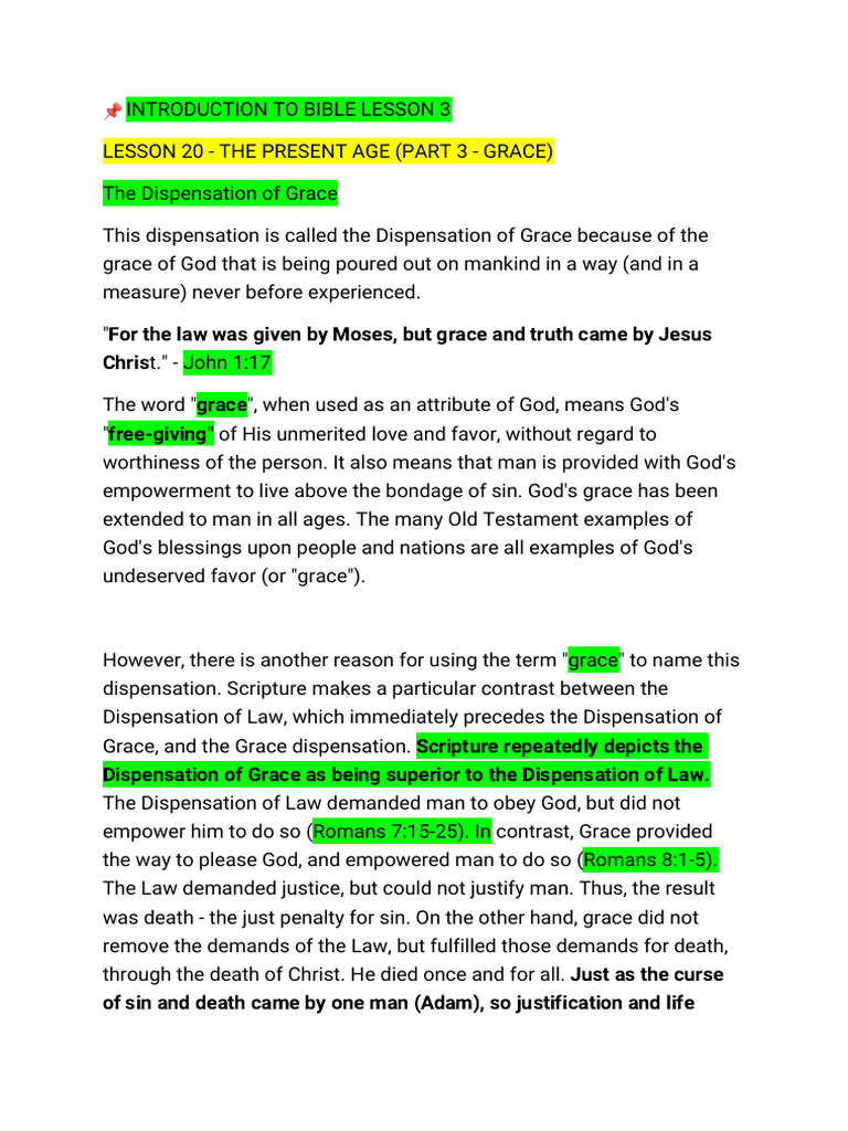 ? ABC Introduction To Bible Lessons | PDF | Covenant (Biblical) | Acts ...