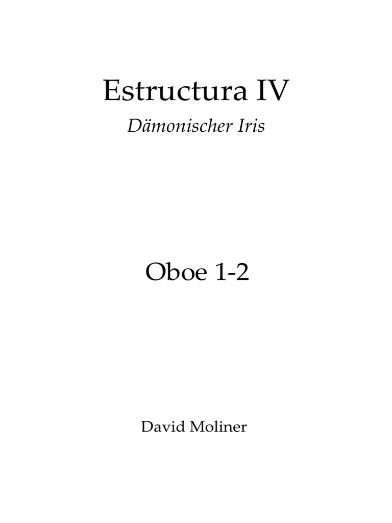 Moliner_Estructura IV_Oboe 1-2 | PDF