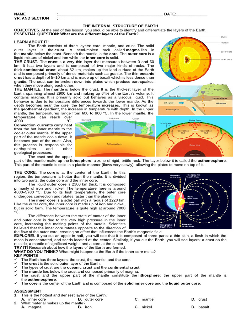Earth's Interior - Minerals | PDF | Minerals | Planetary Core