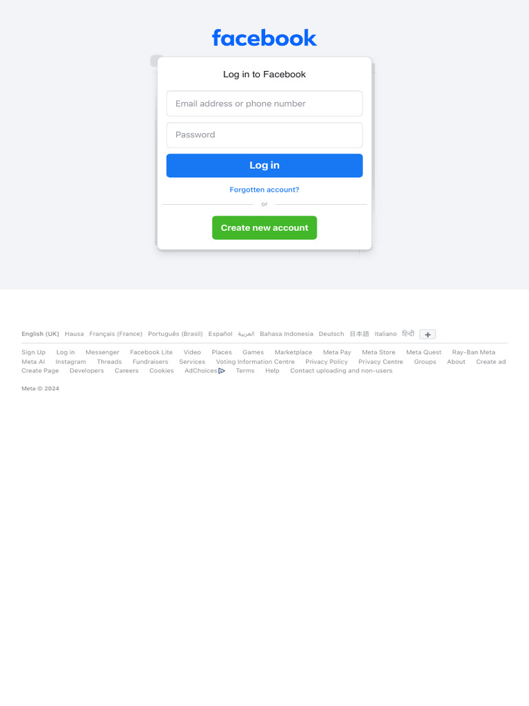 Log in To Facebook | PDF
