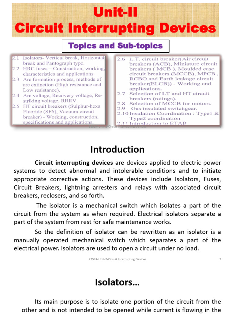 SAP Chap. 2 Theory | PDF | Fuse (Electrical) | Electric Arc