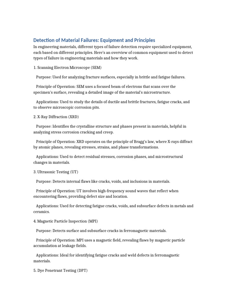 Detection of Material Failures | PDF | Fracture | Ductility