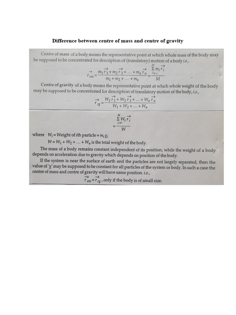 System of Particles and Rotational Motion - Part 1.doc (1) - Removed | PDF