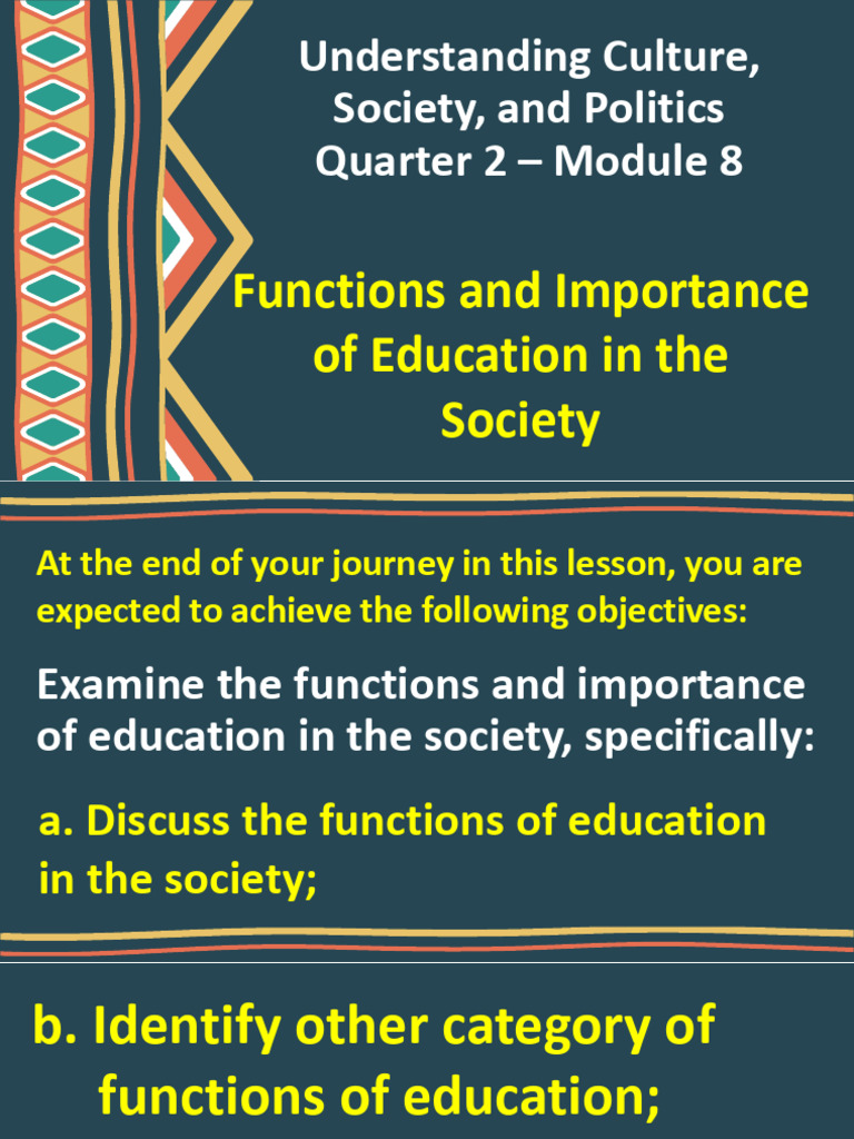 UCSP 2nd QTR Module 08 JMV | PDF | Schools | Learning