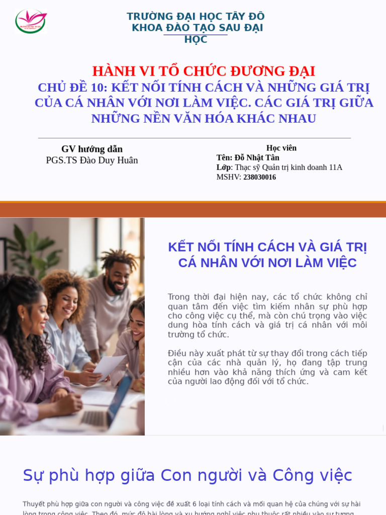 Hành Vi T CH C | PDF