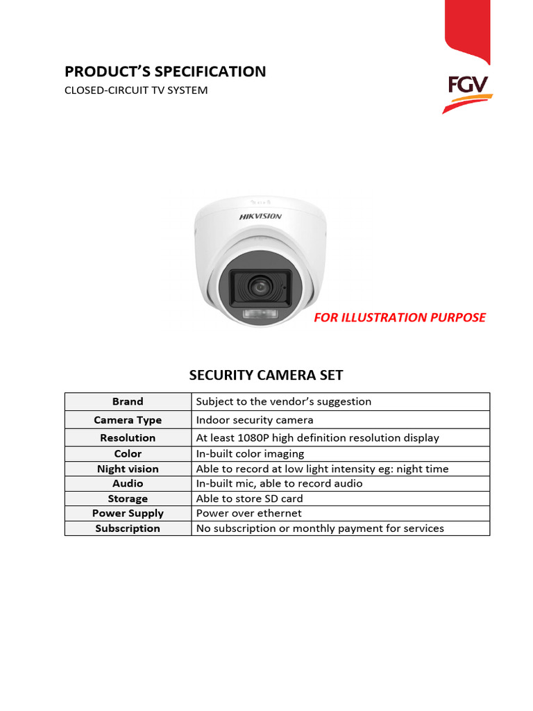 CCTV System Specifications Guide | PDF | Computers