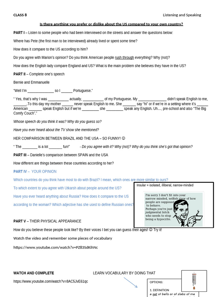US vs. Home Country Comparisons | PDF