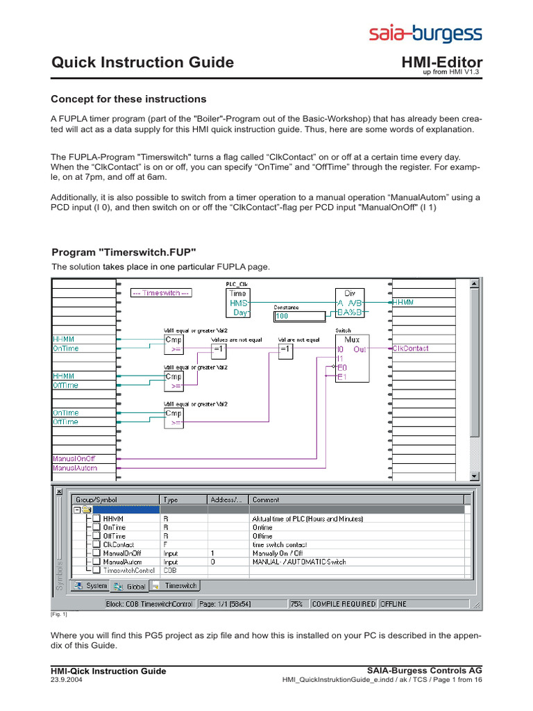 HMI Quick Start E | PDF | Menu (Computing) | Central Processing Unit
