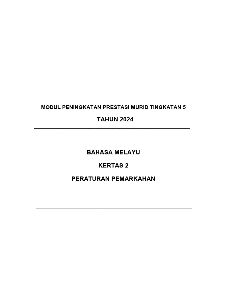 Trial Skema K2 BM SPM 2024 - Kedah | PDF