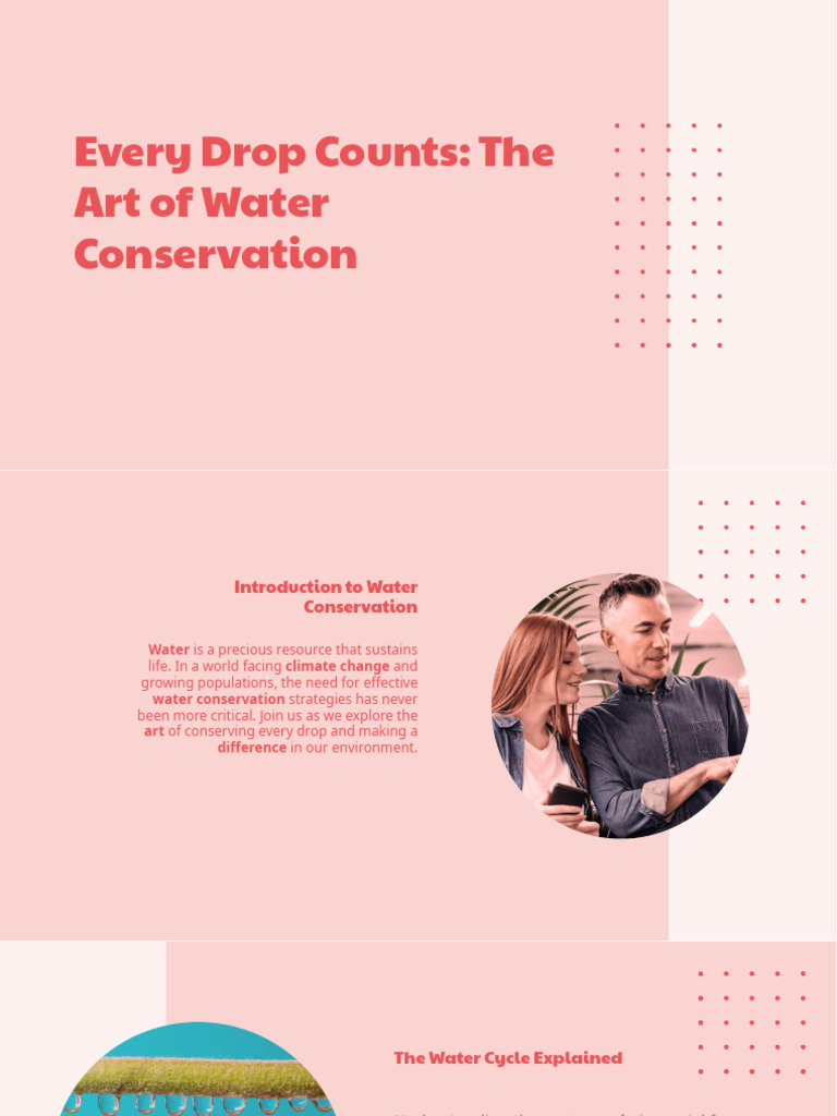 Slidesgo Every Drop Counts The Art of Water Conservation ...