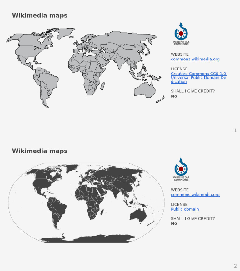 Wikimedia Maps SlidesCarnival Resources | PDF
