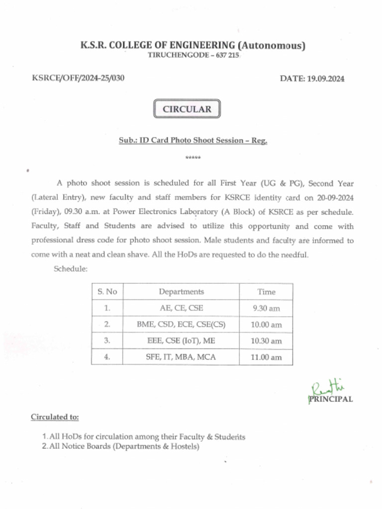 102, ID Card Photo Shoot Session - Reg. | PDF