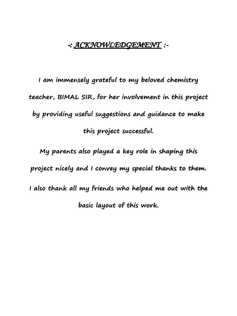Acknowledgement Physics | PDF | Social Science