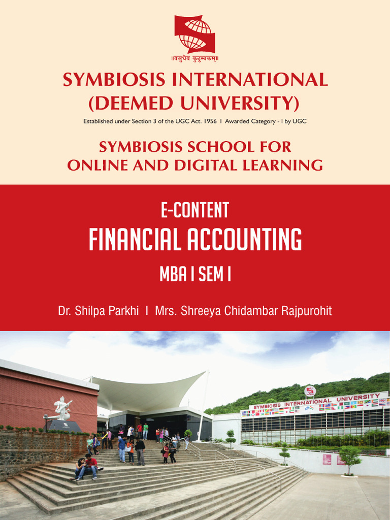 Financial Accounting Symbi Book (MBA I SEM I) | PDF | Debits And ...