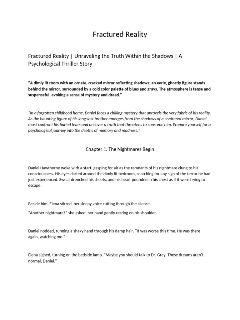 Fractured Reality | PDF | Dream | Mind