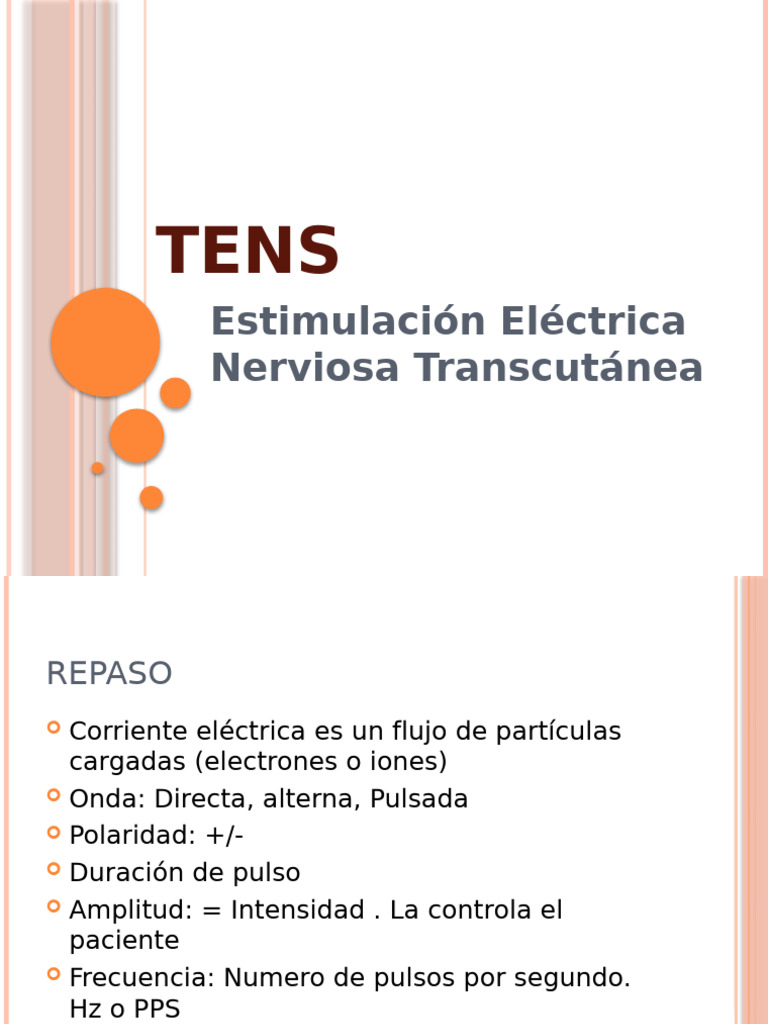 TENS | PDF | Frecuencia | Dolor
