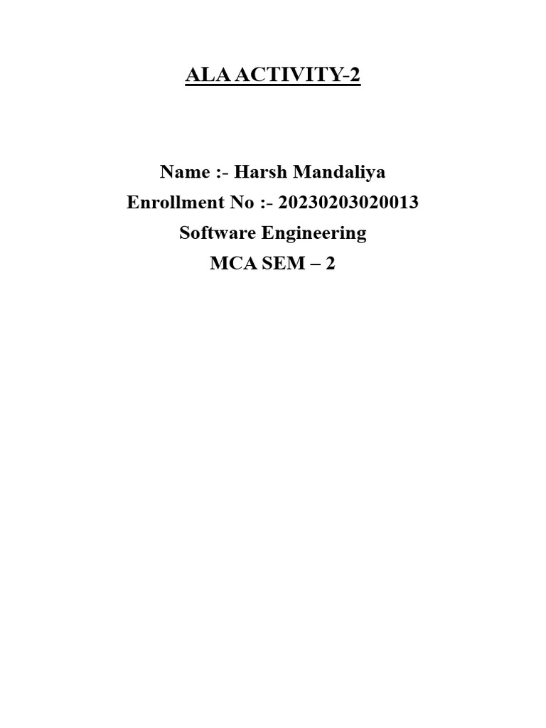 ALA-2 SE Harsh | PDF | Technology & Engineering