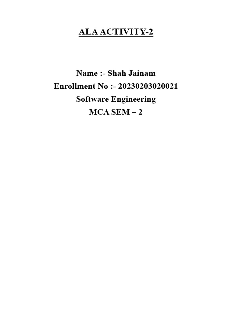 ALA-2 SE Jainam | PDF | Finance & Money Management | Computers