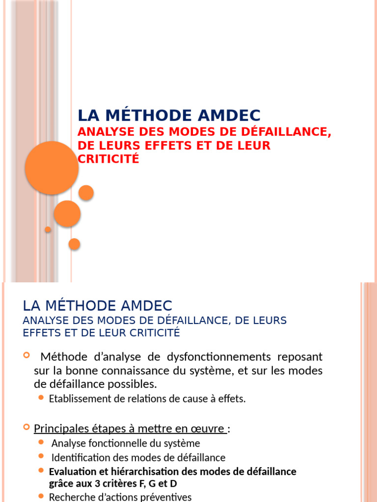 Méthode AMDEC | PDF | Technologie et ingénierie
